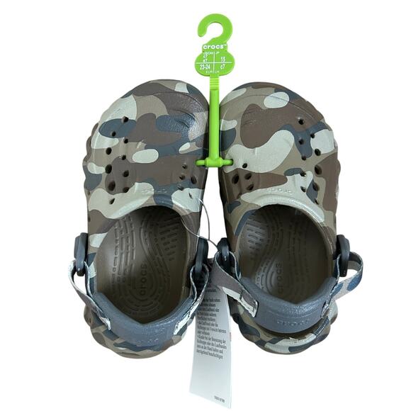 CROCS | Shoes | Crocs Echo Clogs Toddlers Green Camo Shoes Size C7 ...